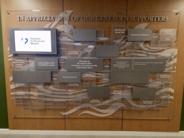 Donor Recognition Signage - INNERFACE - Signage Products
